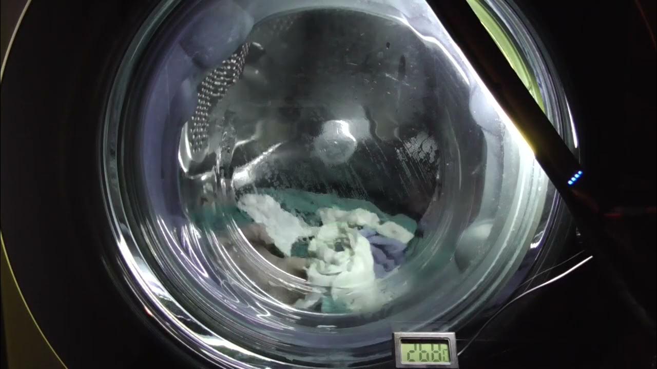 LG AiDD Steam Washer, Mixed Fabrics 60 with all options, half load & 800 spin (Requested) - YouTube