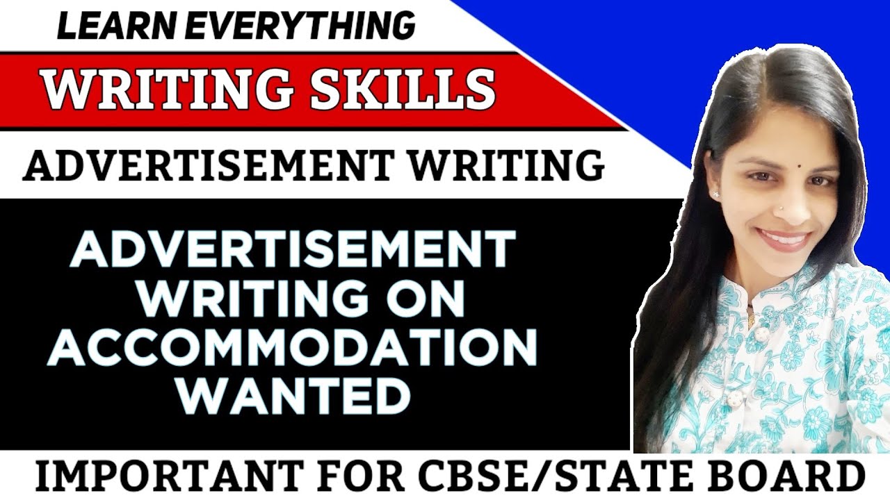 ADVERTISEMENT WRITING (Accommodation Wanted) for class 11th and 12th ...