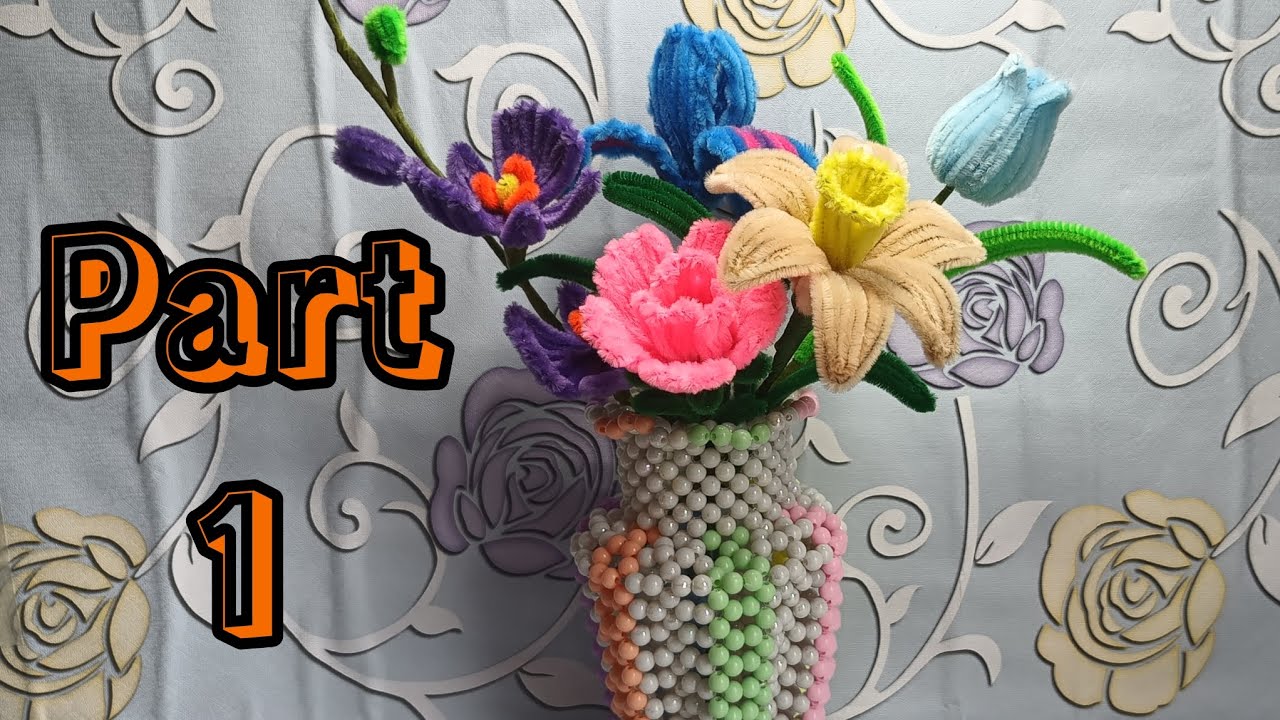 3D Beaded Vase Tutorial Part-1 by Bead Rose Sons - YouTube