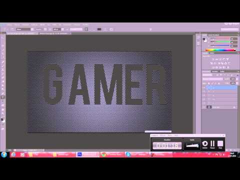 Photoshop CS6 - ŞEKİLLİ YAZI :D