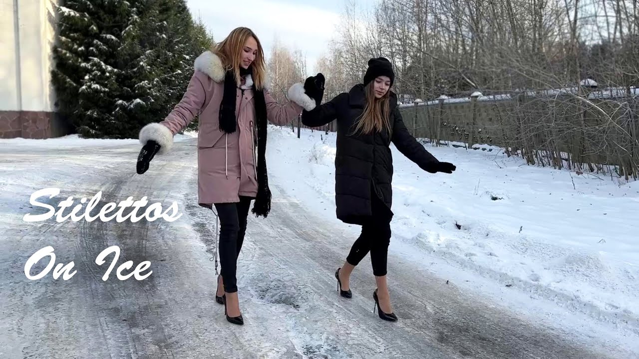 Stilettos on Ice, High Heels on Ice, Slippery High Heels on Ice, High ...