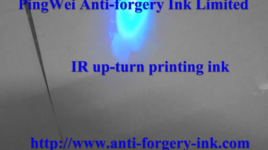 Anti-forgery Ink，Green Infrared Excitation ink，infrared not absorption ...