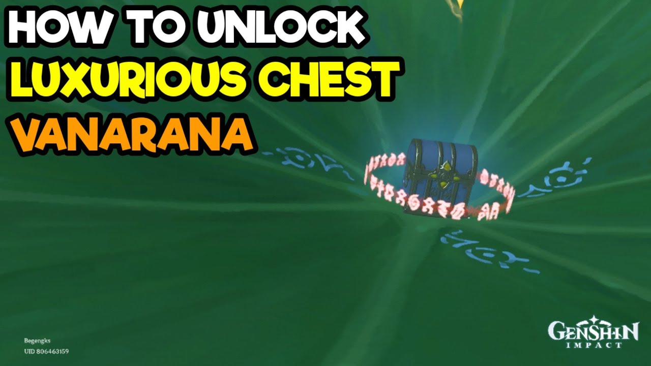 How To Unlock Luxurious Chest Vanarana - Genshin Impact - YouTube