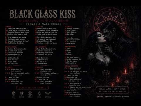 Black Glass Kiss 🖤 | Dark Seductive Metal Anthem | Female & Male Vocals