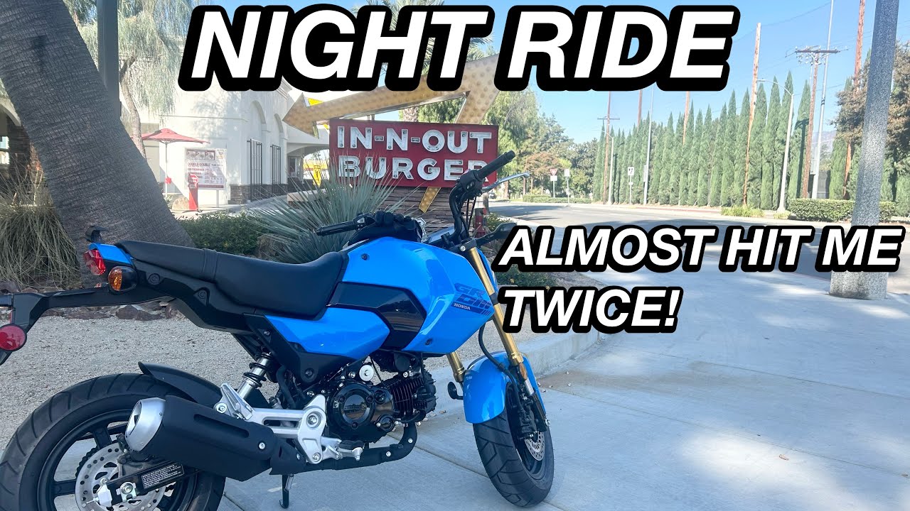 NIGHT RIDE To In N Out In My Honda Grom - YouTube
