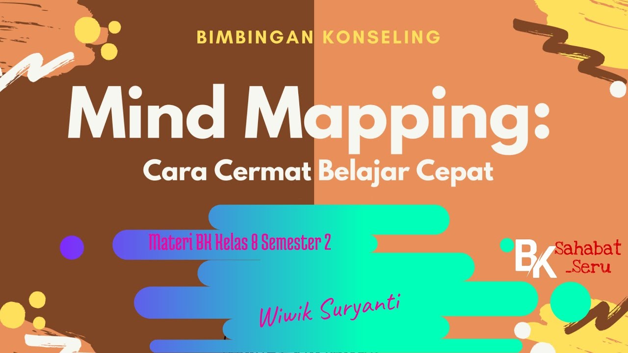 Mind Mapping, Cara Cermat Belajar Cepat || Materi BK Kelas 8 Semester 2 ...