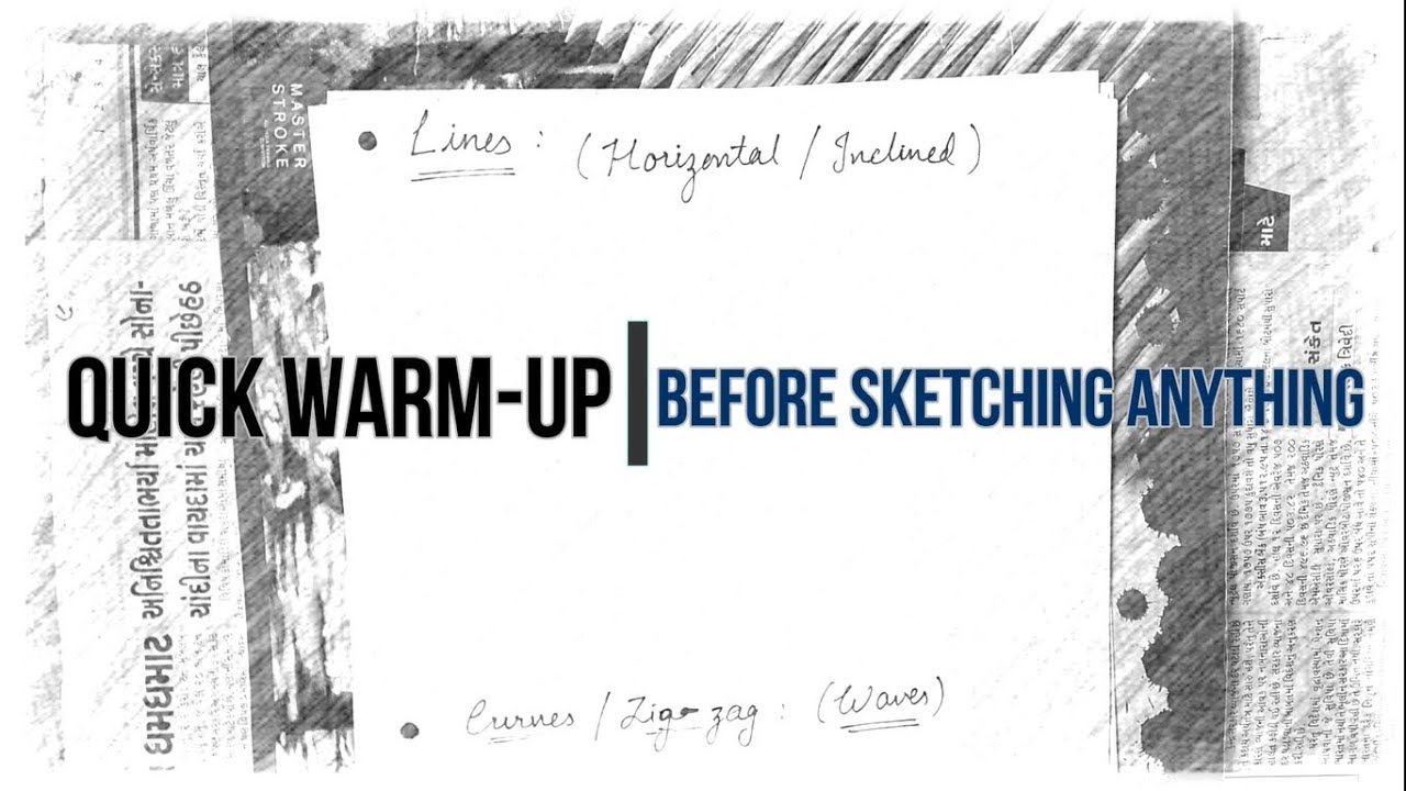 SKETCHING TIPS AND TRICKS | QUICK WARM-UP BEFORE SKETCHING | EXERCISE ...