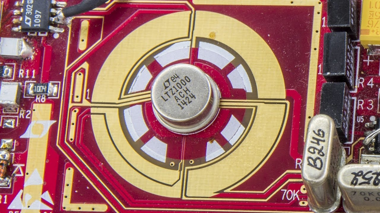 Live layout of new LTZ1000A 10V reference module. - YouTube