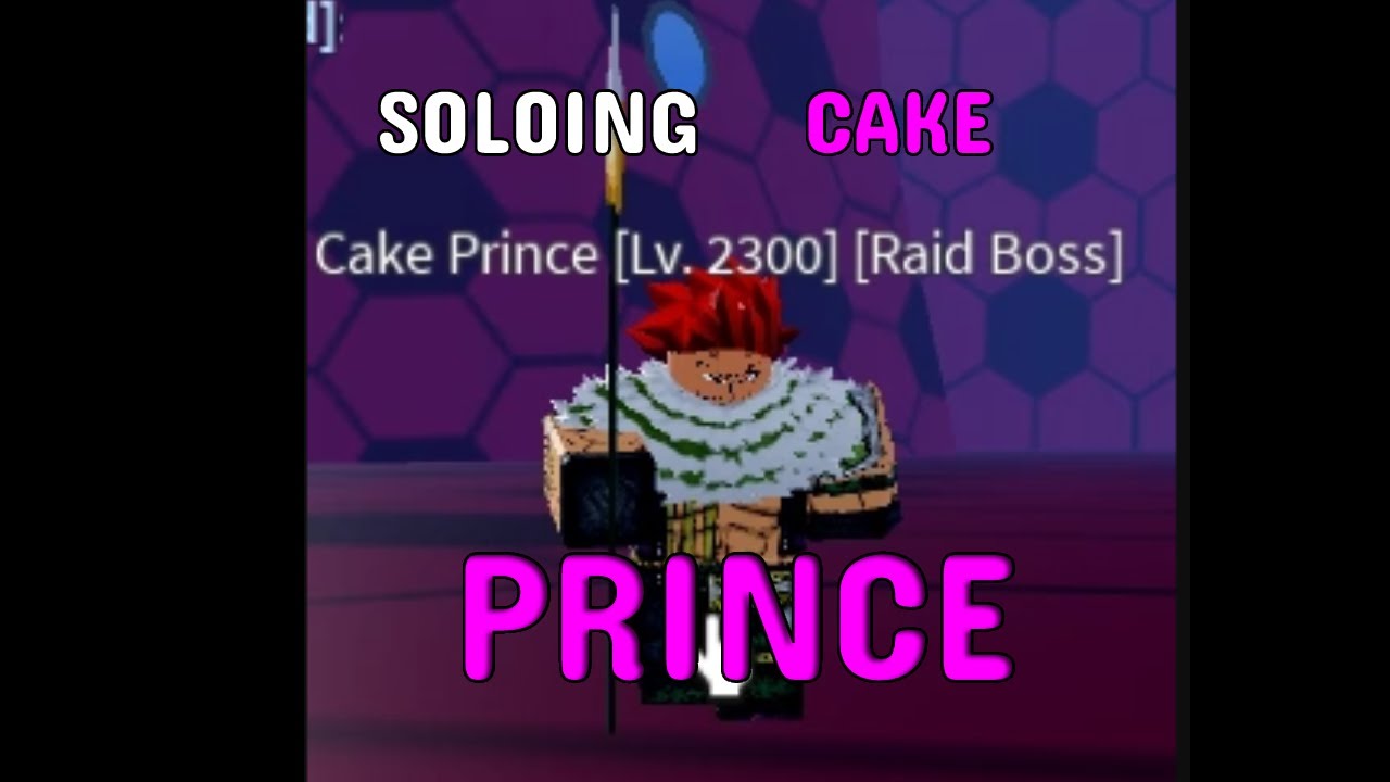 Soloing Cake Prince In Blox Fruit Youtube