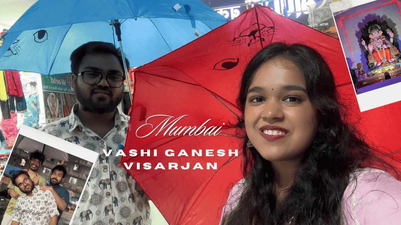 Mumbai to Vashi || Vashi ganesh visarjan || Mumbai ganesh utsav || vlog ...