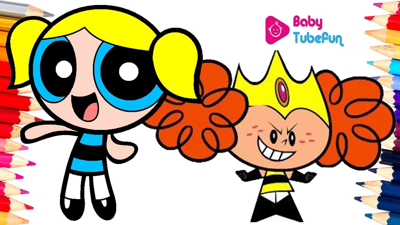Colouring Powerpuff Girls Rowdyruff Boys Brick Boomer Butch Blossom ...