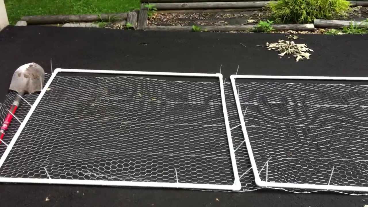 How to Build a Door for the Temporary Garden Fences - YouTube