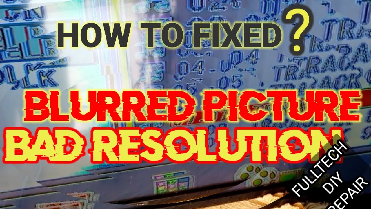 how to fixed blurred picture or bad resolution - YouTube