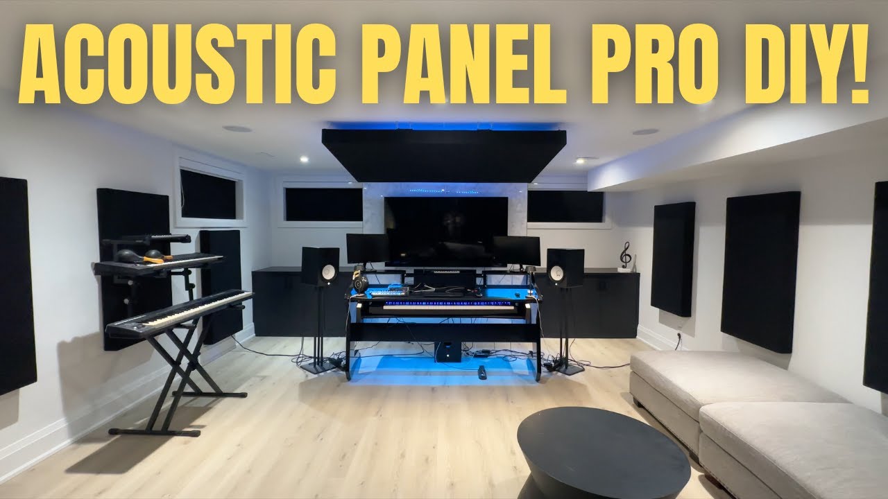 EPIC Home Studio Setup! How To Build+Install Acoustic Panels - YouTube