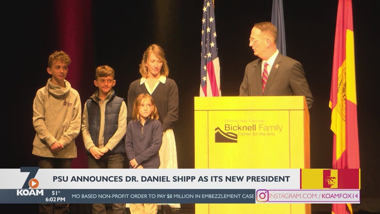 Doctor Daniel Shipp is voted in as Pittsburg State's new President ...