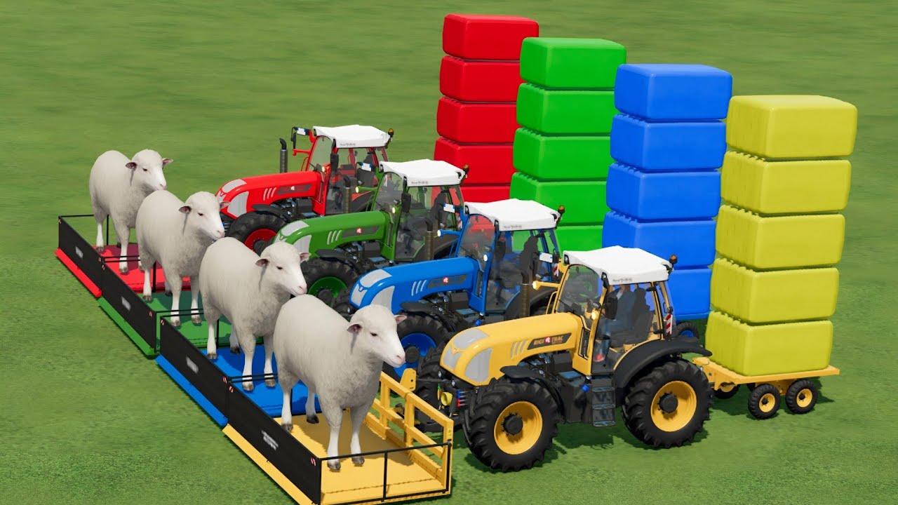 COLORS OF TRACTOR | TRANSPORT TRUCK IN FS22 | FARMING SIMULATOR 22 ...