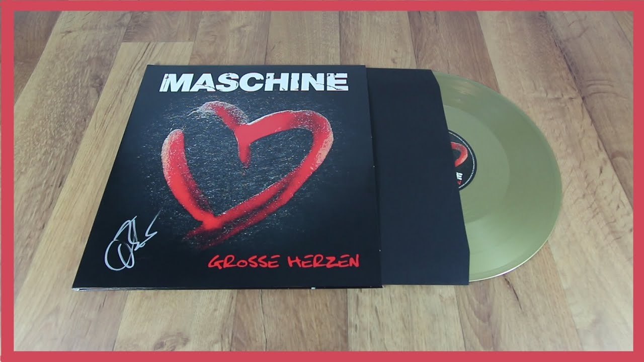 Maschine - Große Herzen - Ltd. Vinyl Gold Edition 500 Stück Unboxing ...