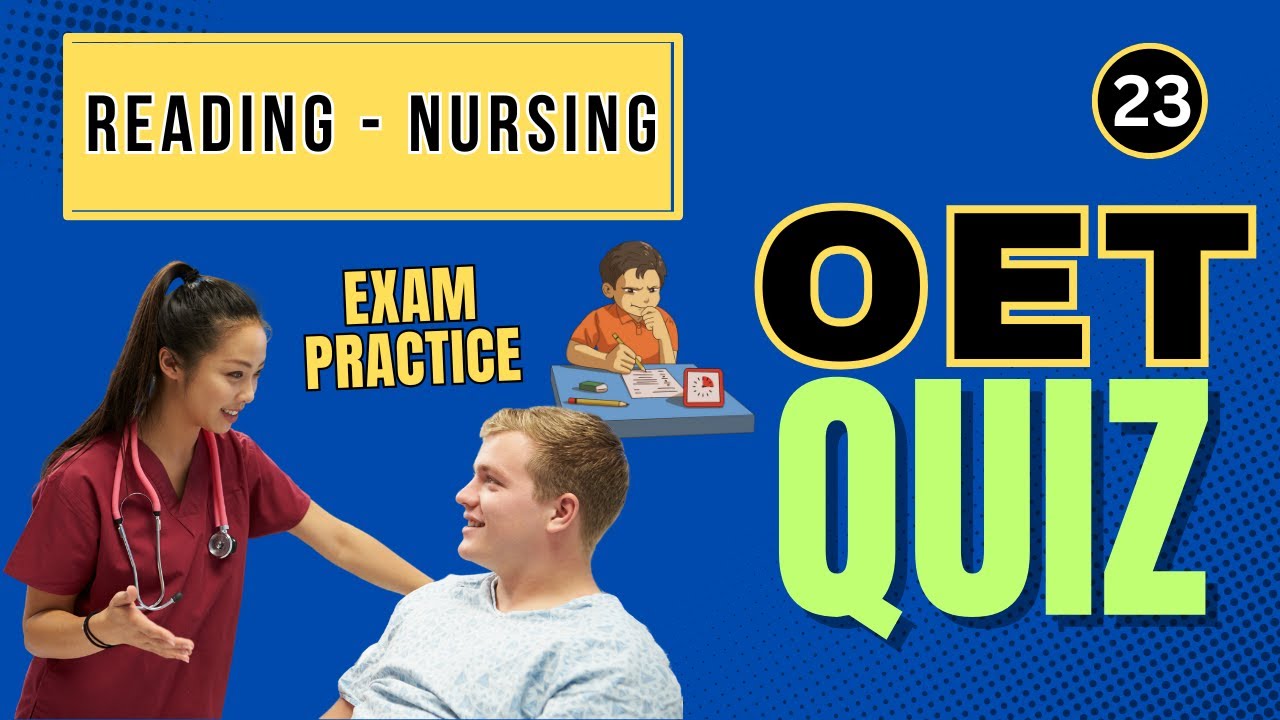 OET Reading Test for Nurses—Quiz 23 | Infection Control & Isolation ...