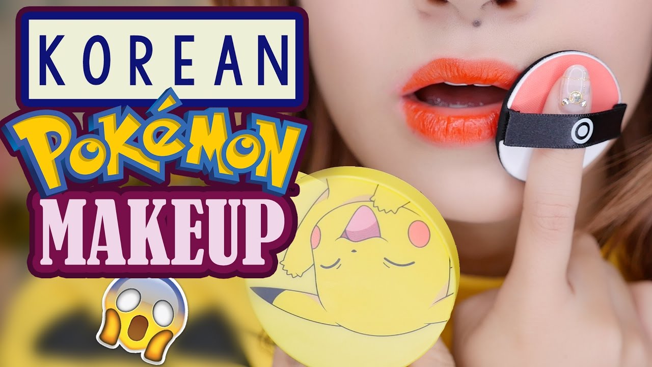 KOREAN POKEMON MAKEUP First Impressions & GIVEAWAY | TONYMOLY - YouTube