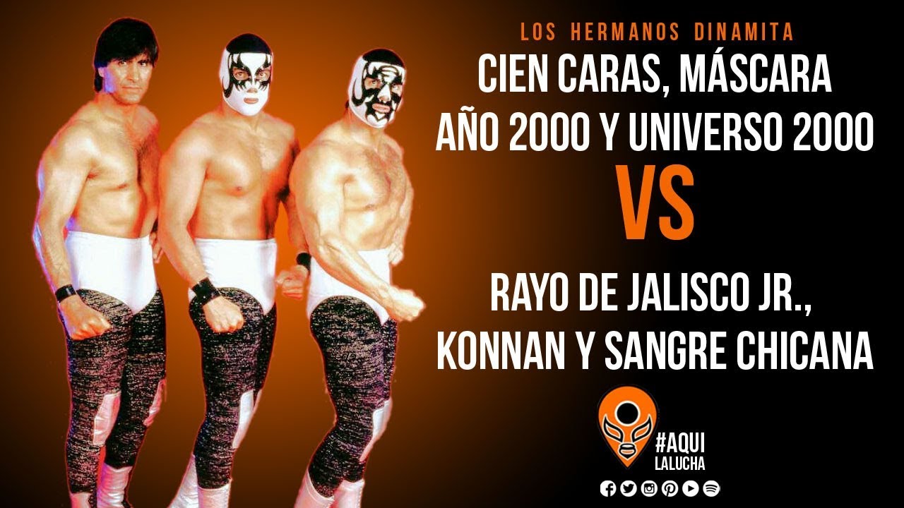 Cien Caras, Máscara y Universo 2000 vs Rayo de Jalisco Jr, Konnan y ...