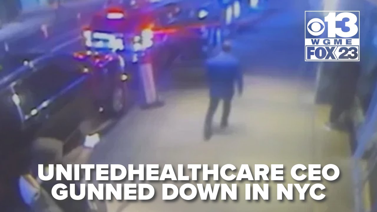 Video shows moment UnitedHealthcare CEO is gunned down in New York City ...