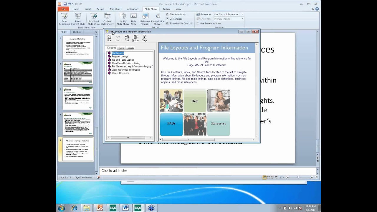 MAS 90 & MAS 200 BOI Scripting Introduction. - YouTube