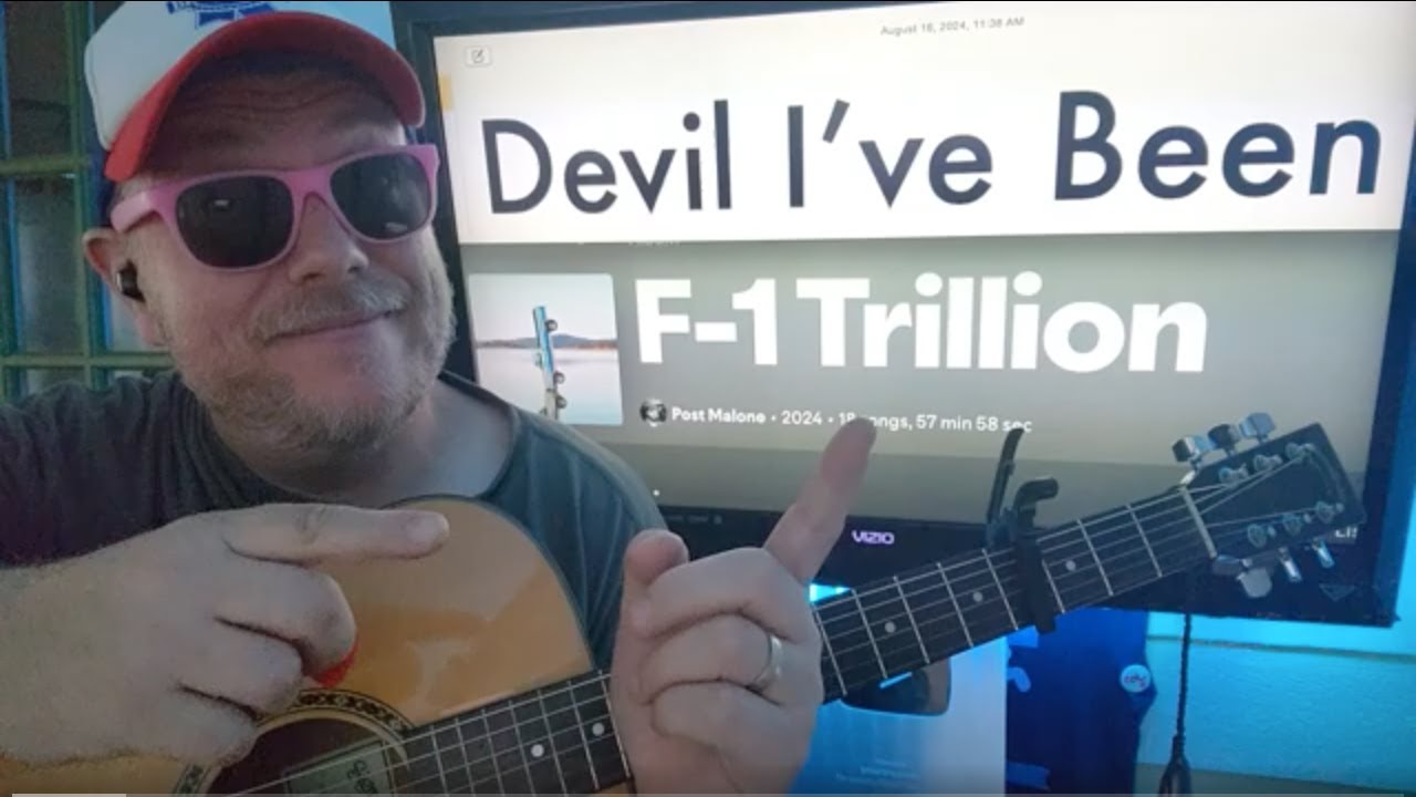Devil I've Been (feat. ERNEST) - Post Malone Guitar Tutorial (F-1 ...