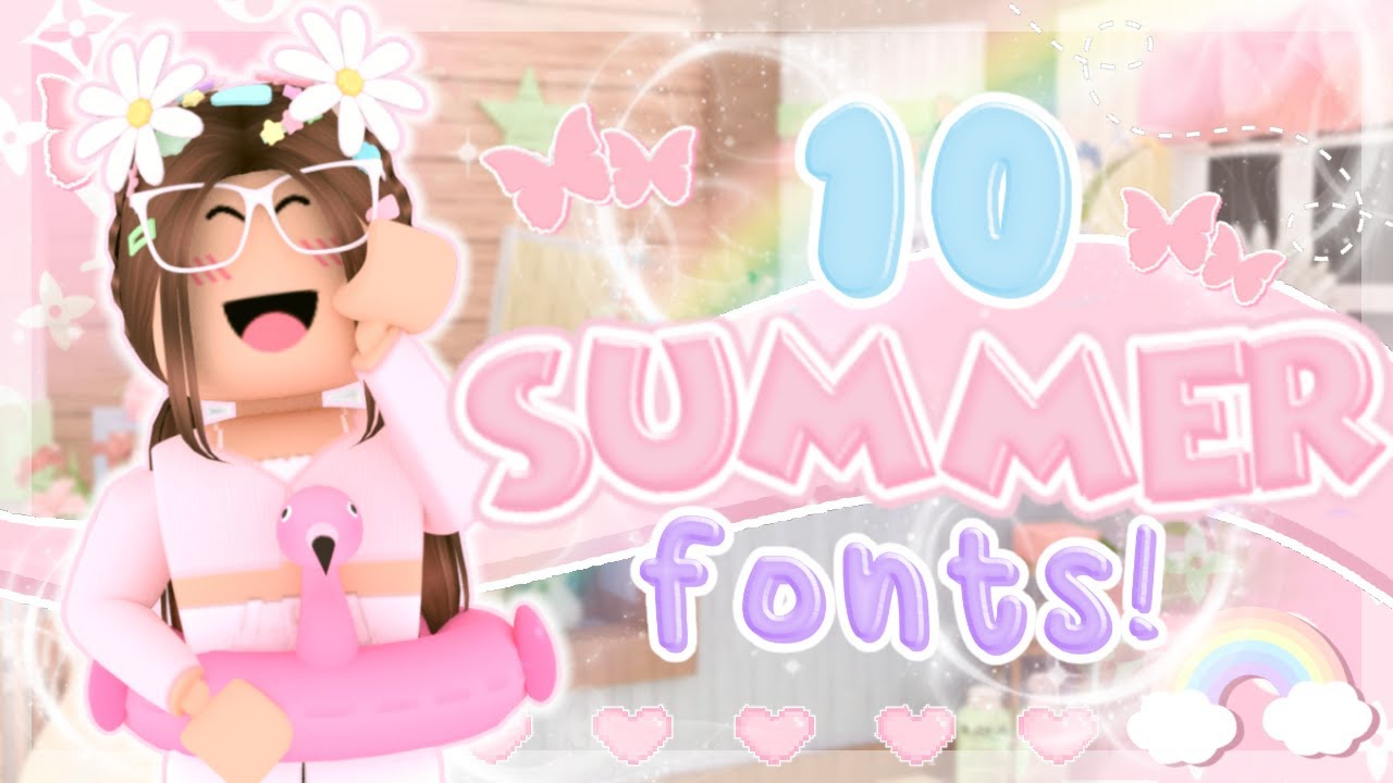10 SUMMER FONTS FOR THUMBNAILS,VIDEOS AND MORE!!||Emilyxblossom - YouTube