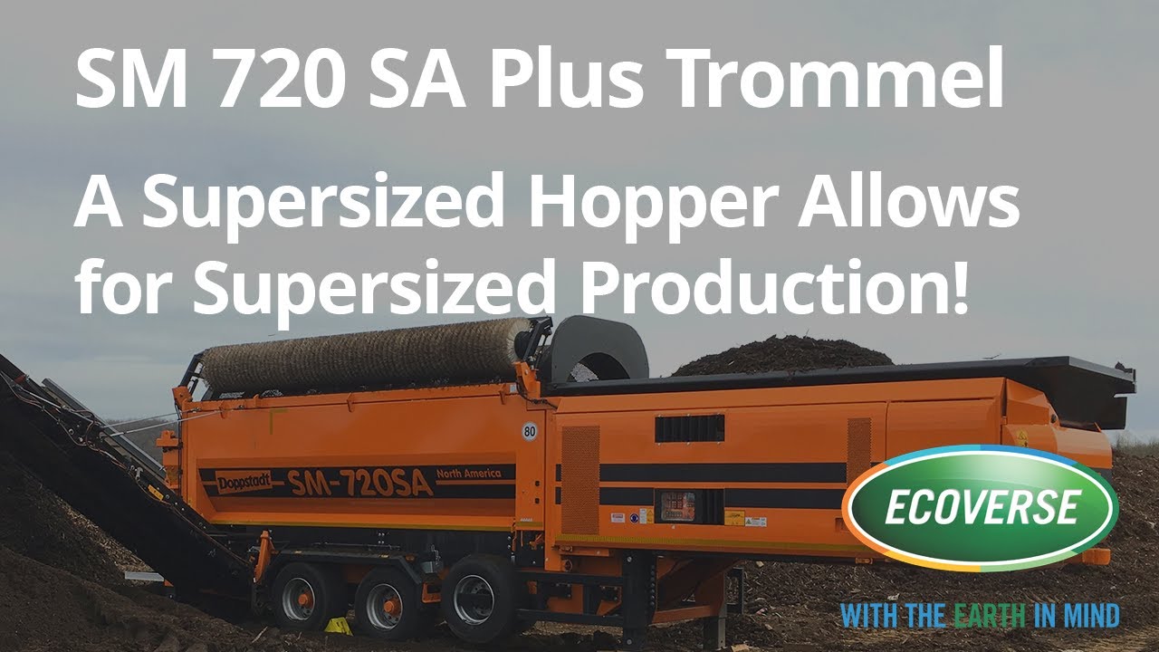 Doppstadt SM 720 SA Plus Trommel - Compost Screening - YouTube