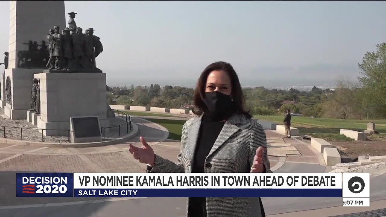 VP Nominee Kamala Harris In Utah Ahead Of Debate - YouTube