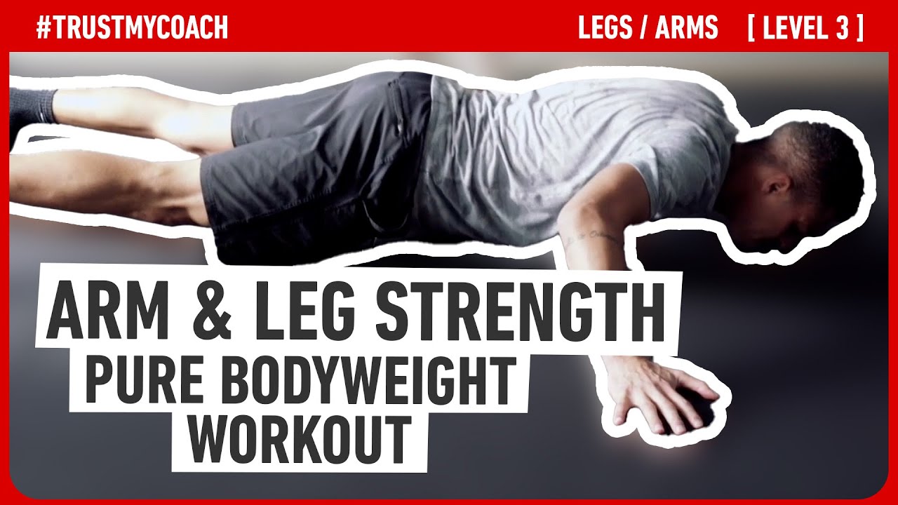 Step Up Your Game: Advanced Level Bodyweight Training For Legs & Arm ...