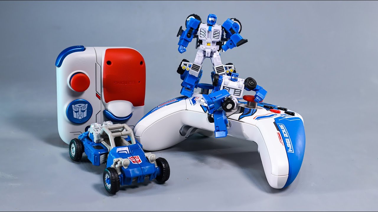 Play toys with game console handles！Transformers stop motion ...