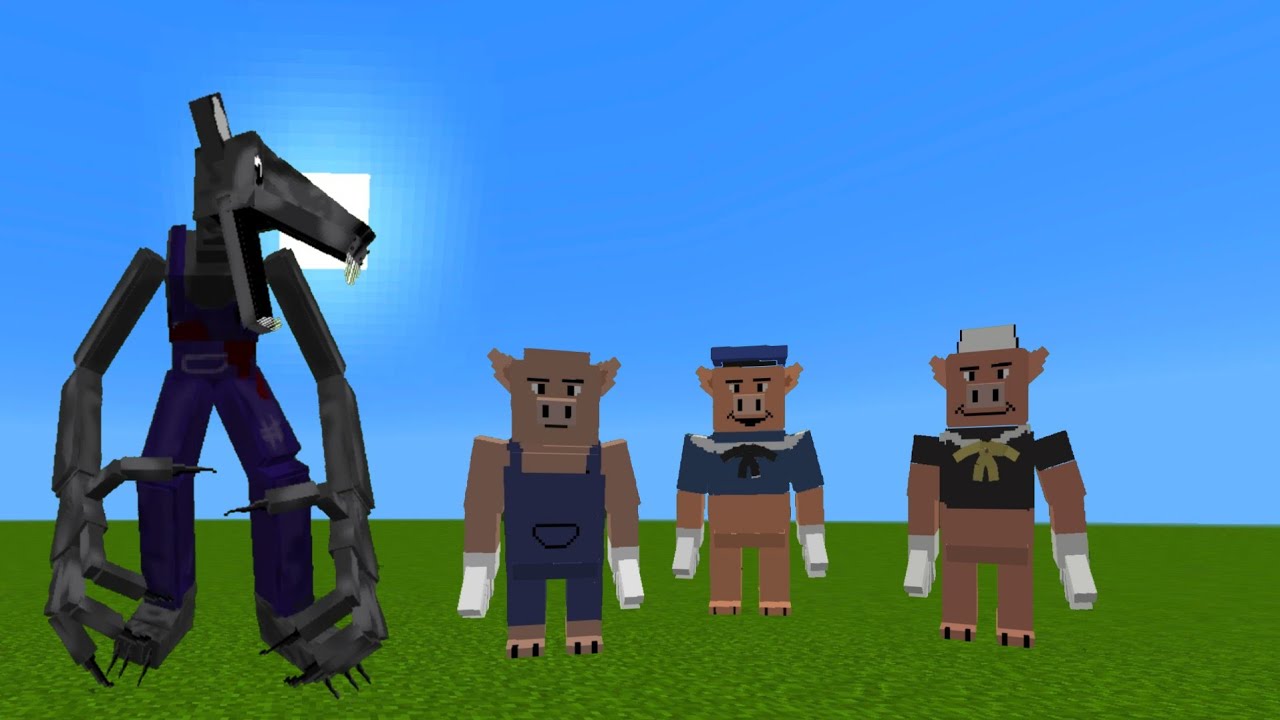 The Three Little Pig Analog Horror In Minecraft PE - YouTube