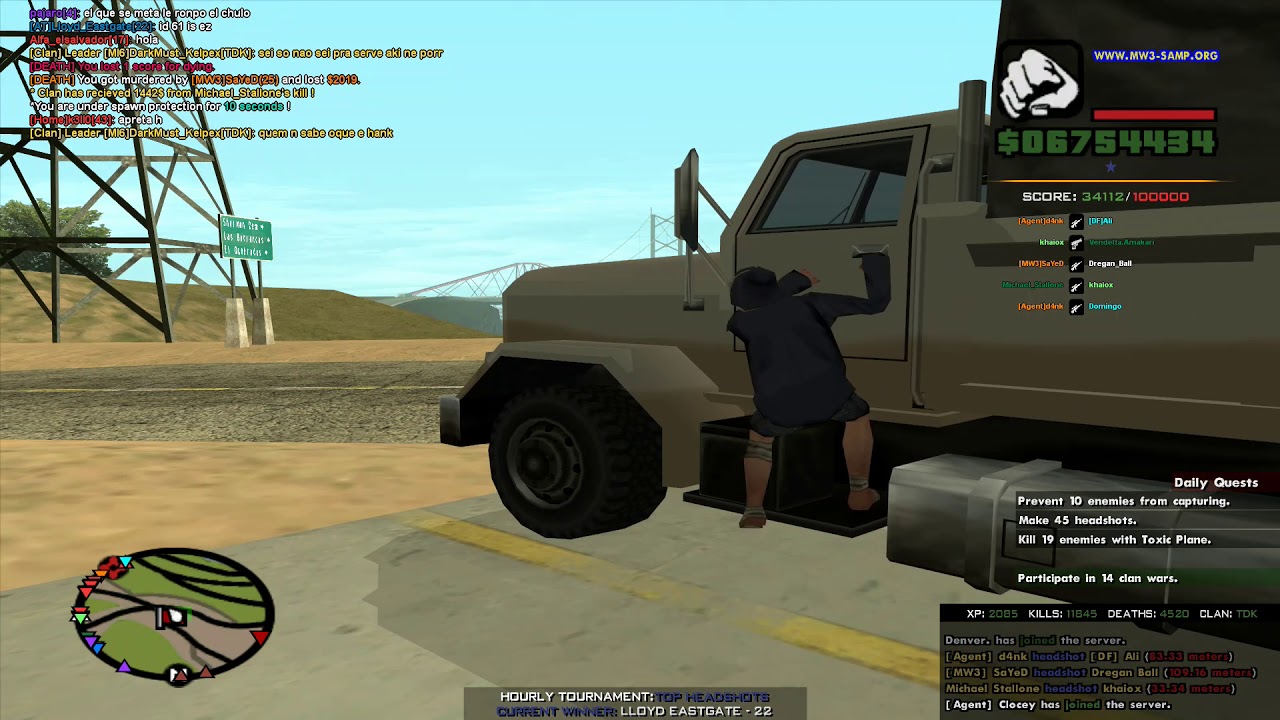 GTA - San Andreas ∥ MW3：SAMP - GamePlay - Crazy Mercenary Attack - YouTube