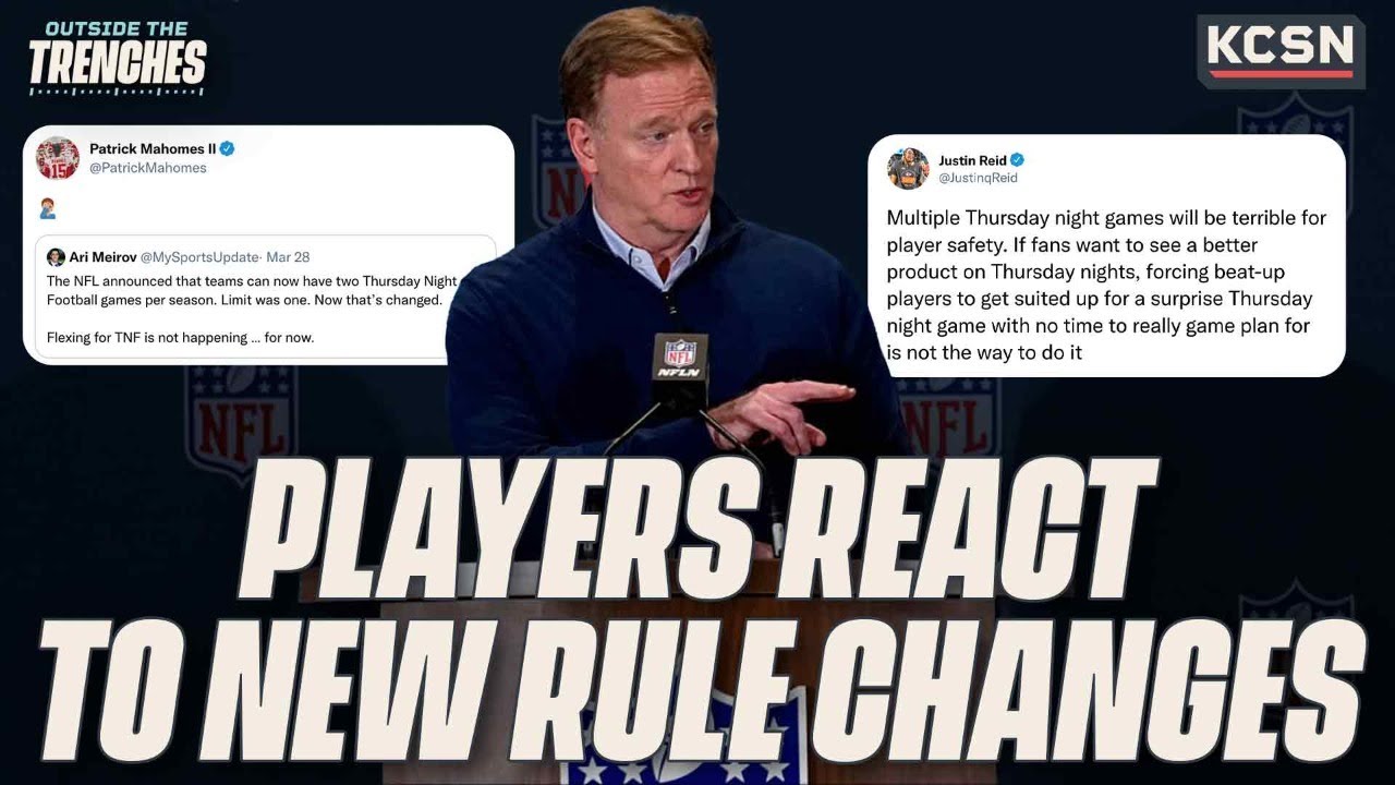 NFL Players REACT to Thursday Night Football Rule Changes | Chiefs News ...