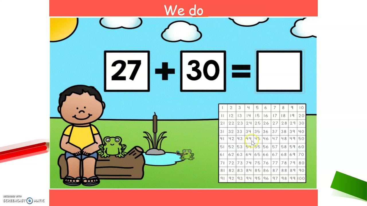 Adding Multiples Of Ten To A Two Digit Number Using A 100 Chart YouTube Adding Multiples Of Ten To A Two Digit Number Using A 100 Chart YouTube