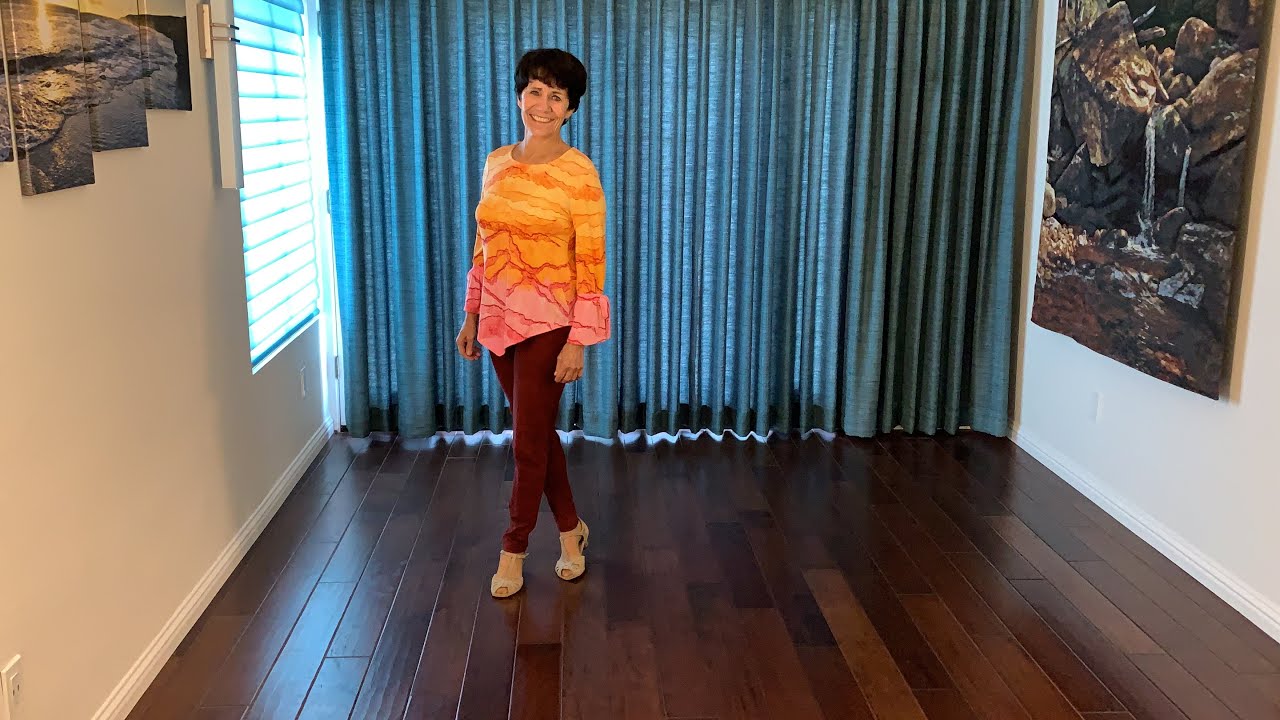 Above the Moon line dance demonstration and tutorial by Stephie - YouTube