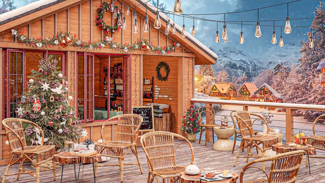 Relaxing Christmas Space With Jazz Music And Coffee, A Warm Christmas ...