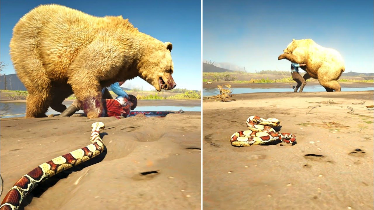 RDR2 All Animals Attack - [Main Animal/Event] | Epic Wild Moments"Ep.8 ...