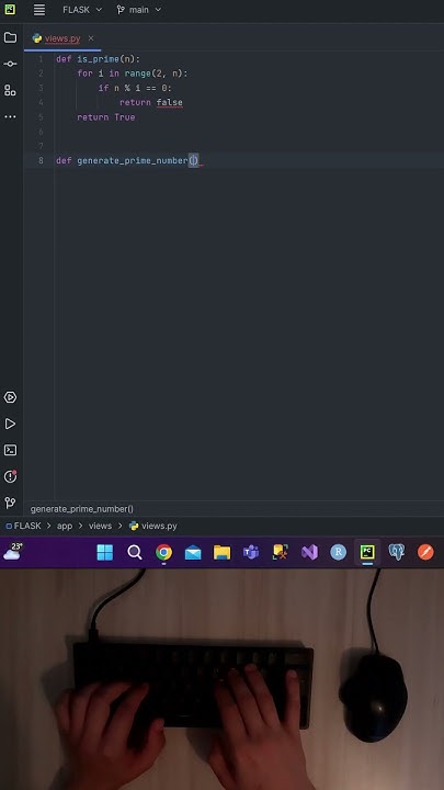 ASMR Programming - Prime Number with Python - No Talking #programming #asmr #python #shorts ...
