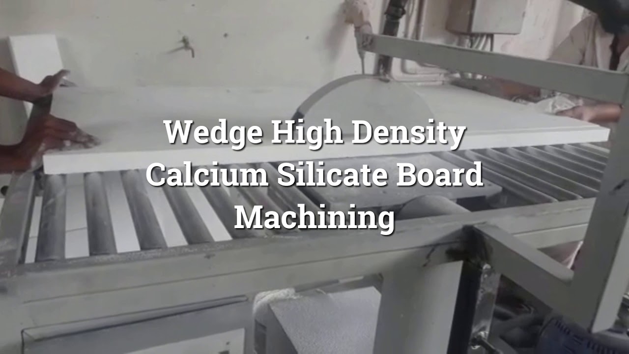 Wedge High Density Calcium Silicate Board Machining - YouTube