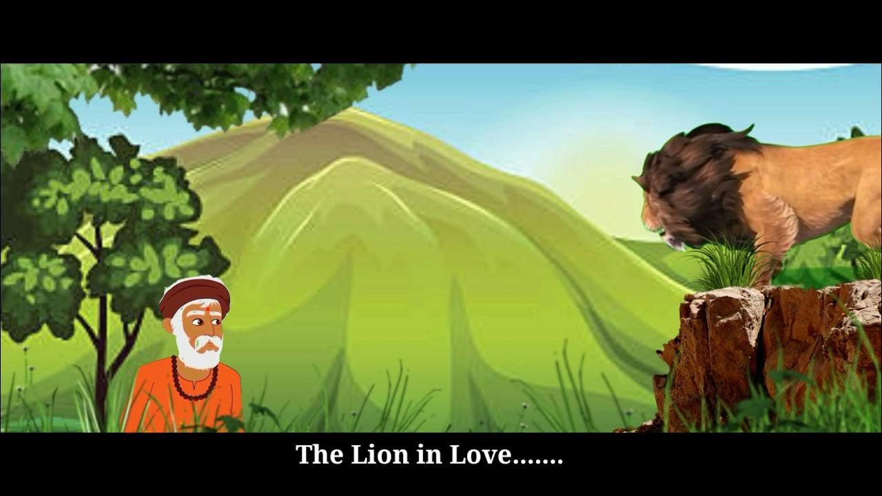Proverb story from Aesop's fables The Lion in love ...
