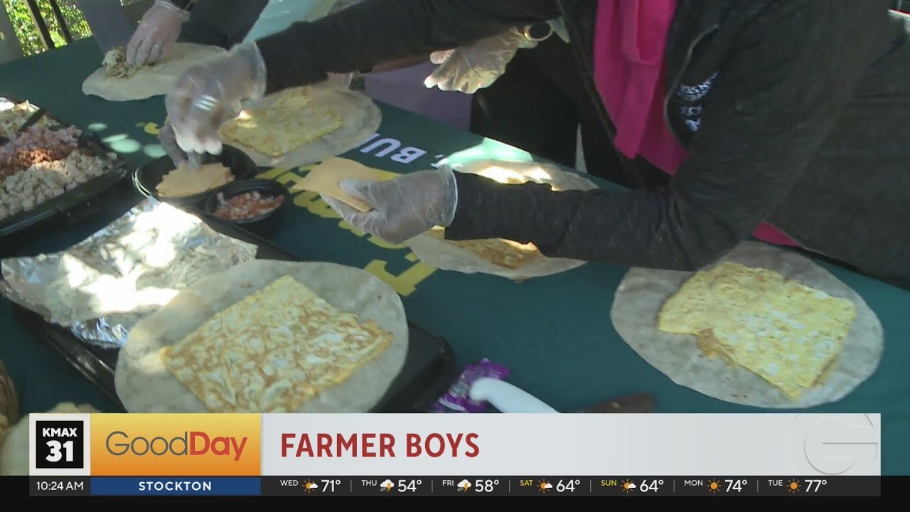 Breakfast burritos at Farmer Boys! - YouTube