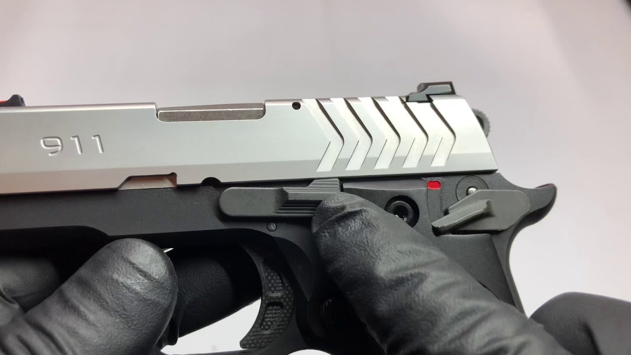 SPRINGFIELD ARMORY 911 ALPHA STAINLESS - YouTube