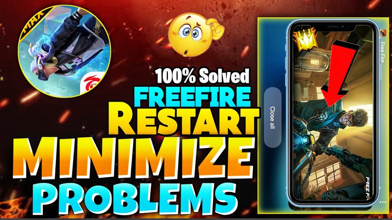 free fire minimize restart problem || ff minimize problem || Minimize ...
