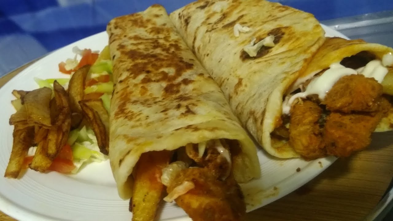 Arabian Style Chicken Shuarma With Homemade Bread || Today's Iftari ...