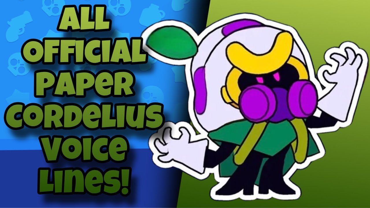 Paper Cordelius Voice Lines | Brawl Stars - YouTube