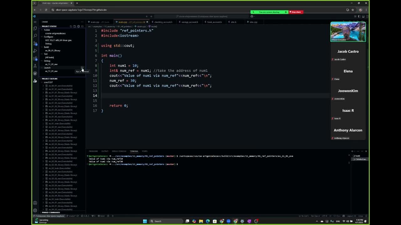 040725 COSC 1337 C++ pointers and references - YouTube