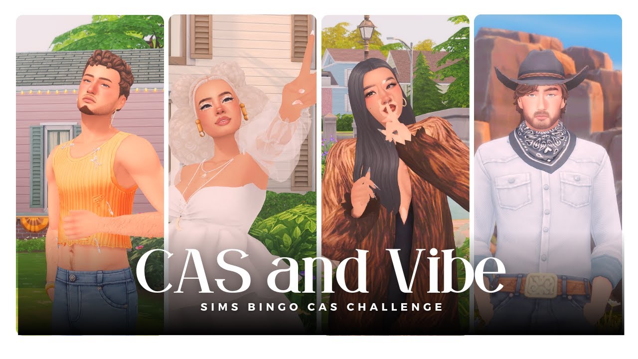 The Sims 4 CAS and Vibe | Sims Bingo CAS Challenge - YouTube
