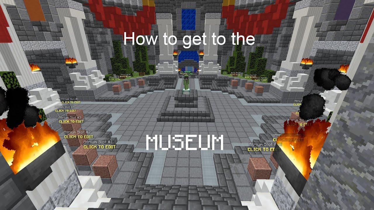 How to get to the Museum in Hypixel Skyblock - YouTube